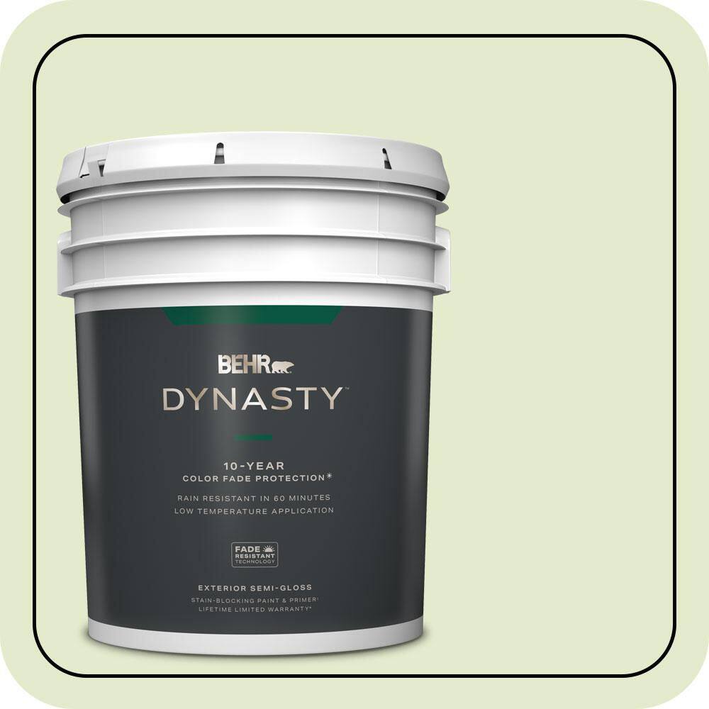 BEHR DYNASTY 5 gal. #P370-2 Praying Mantis Semi-Gloss Exterior Stain ...