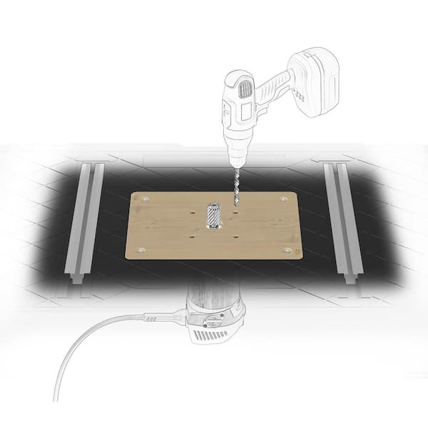 RIDGID 22 in. W x 34.6 in. D Portable Work Table with Plastic Top and ...