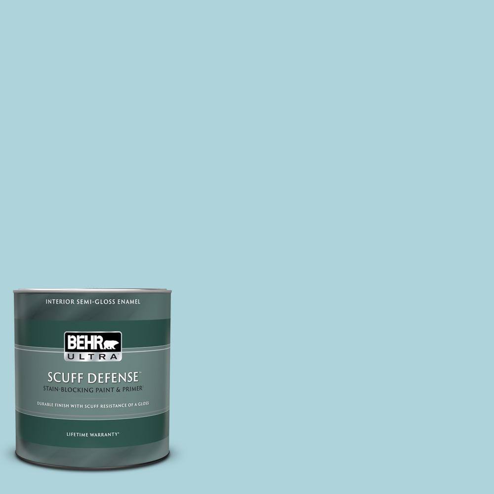 BEHR ULTRA 1 qt. #MQ4-55 Balboa Extra Durable Semi-Gloss Enamel ...