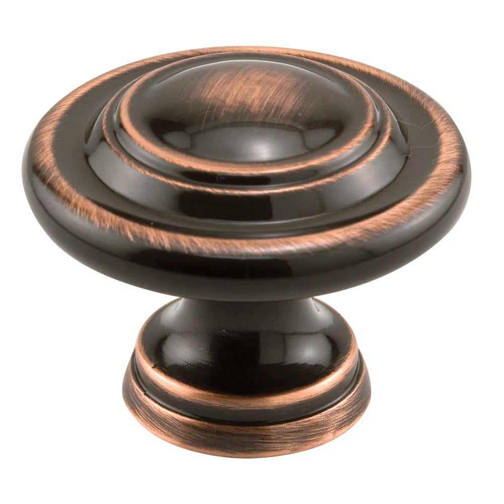 Prime-Line 1-11/16 in., Classic Bronze Plated, Bi-fold Door Pull Knob N ...