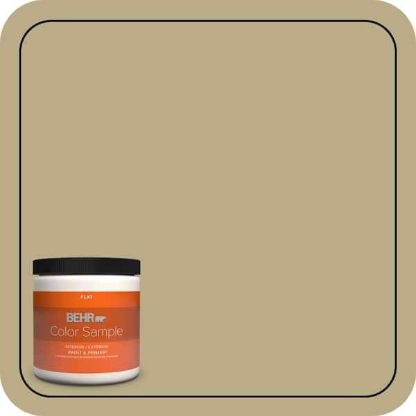 BEHR PREMIUM PLUS 8 oz. #S330-4 Fennel Seed Flat Interior/Exterior ...