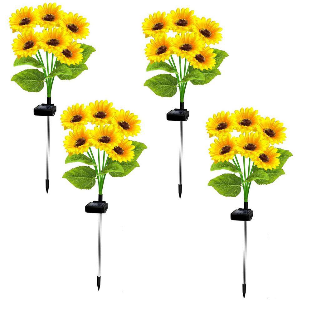 Solar Lights Outdoor Garden Decor, 4 Pack L0D5TZ3G7Q - The Home Depot