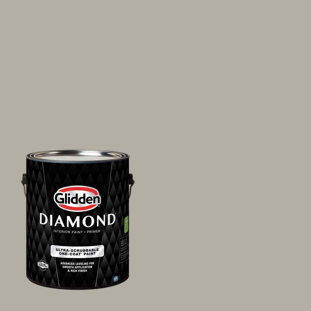 Glidden Diamond 1 gal. PPG0999-3 Boulder Creek Flat Interior Paint with ...