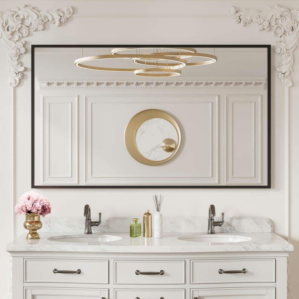 KIOTEE 60 in. W. x 30 in. H Rectangular Framed French Cleat Wall ...