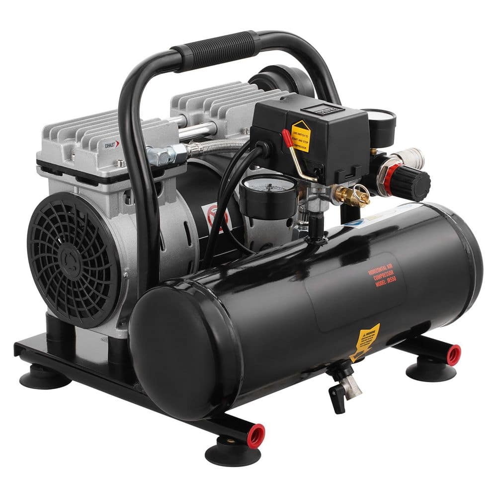 SKYSHALO Air Compressor, 1 Gal. Steel Tank, 1HP 1.5 CFM 90PSI Oil Free ...