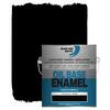 Diamond Brite Paint 1 gal. Black Oil Base Enamel Interior/Exterior ...