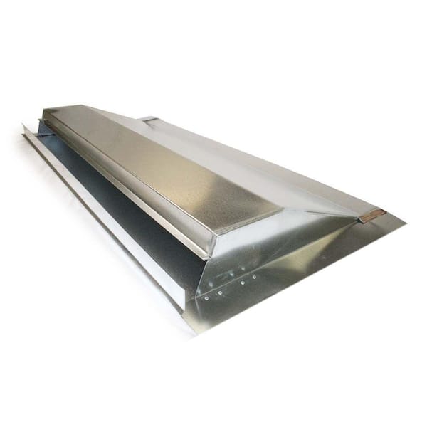 Gibraltar Building Products 4 ft. Galvanized Steel Off Ridge Vent 63000 ...