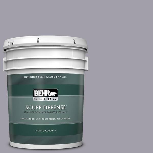 BEHR ULTRA 5 gal. #N550-4 Ashberry Extra Durable Semi-Gloss Enamel ...