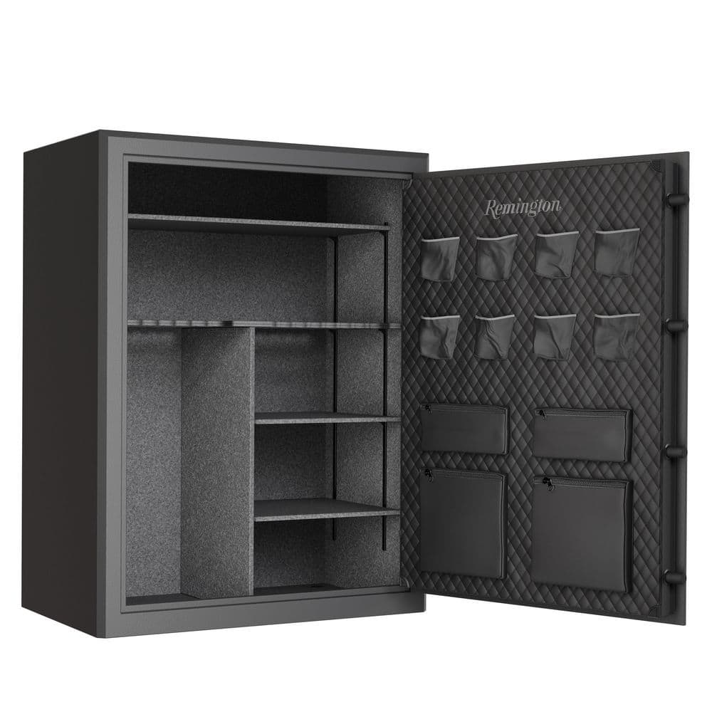 Remington 64 + 8-Gun Fireproof Gun Safe with Electronic Lock, Rich Gray ...