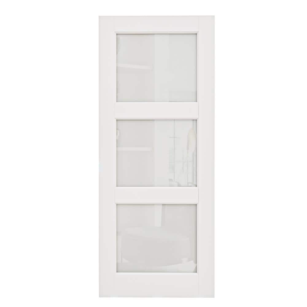 Reviews for ARK DESIGN 36 in. x 96 in. 3 Lite Tempered Frosted Glass ...