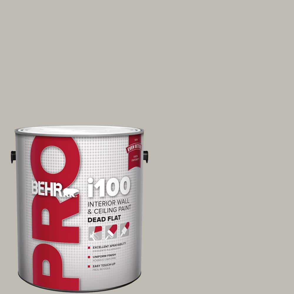 BEHR PRO 1 gal. #MQ6-23 Pumice Dead Flat Interior Paint PR10501 - The ...