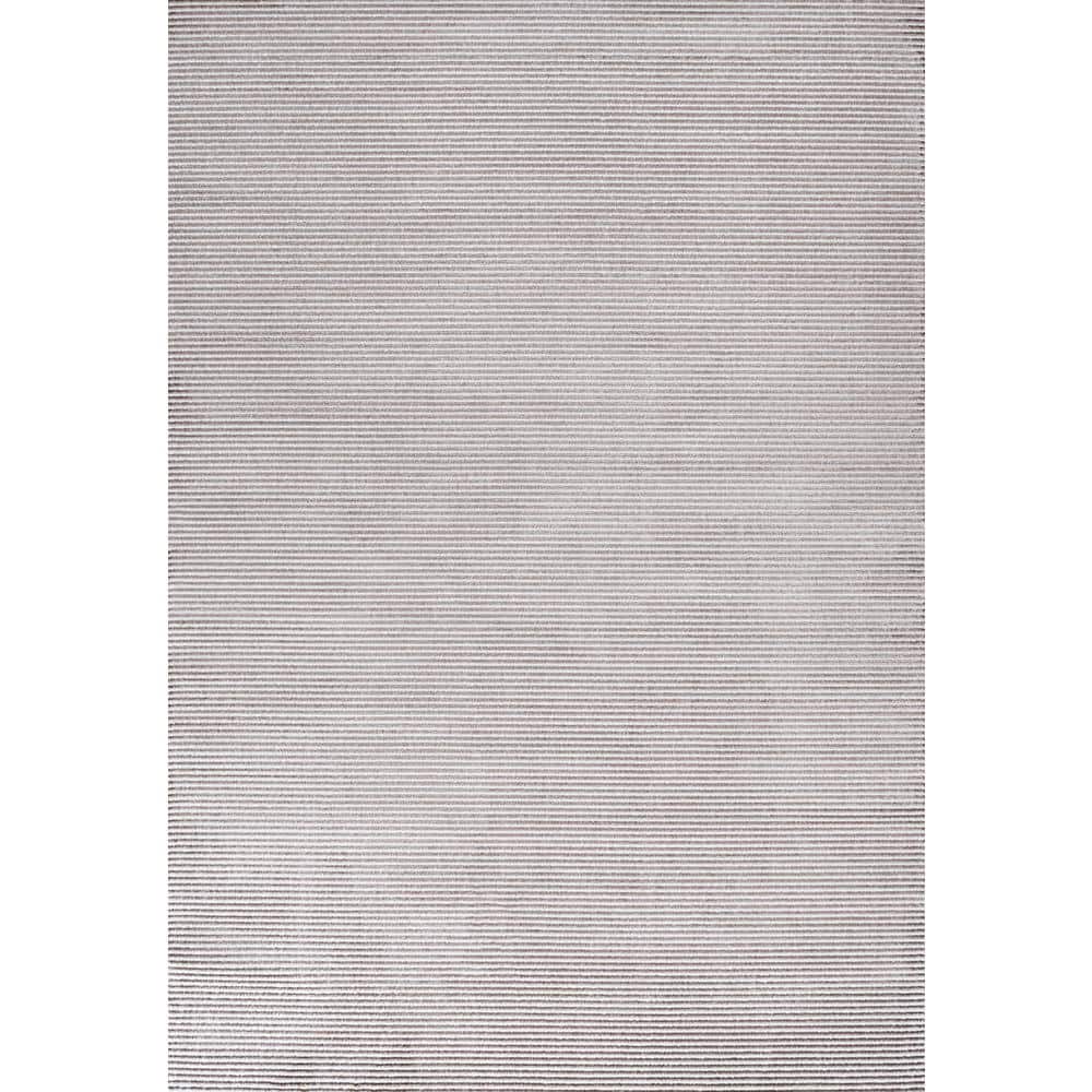 JONATHAN Y Cole Modern Minimalist Pinstripe High-Low Dark Silver/White ...