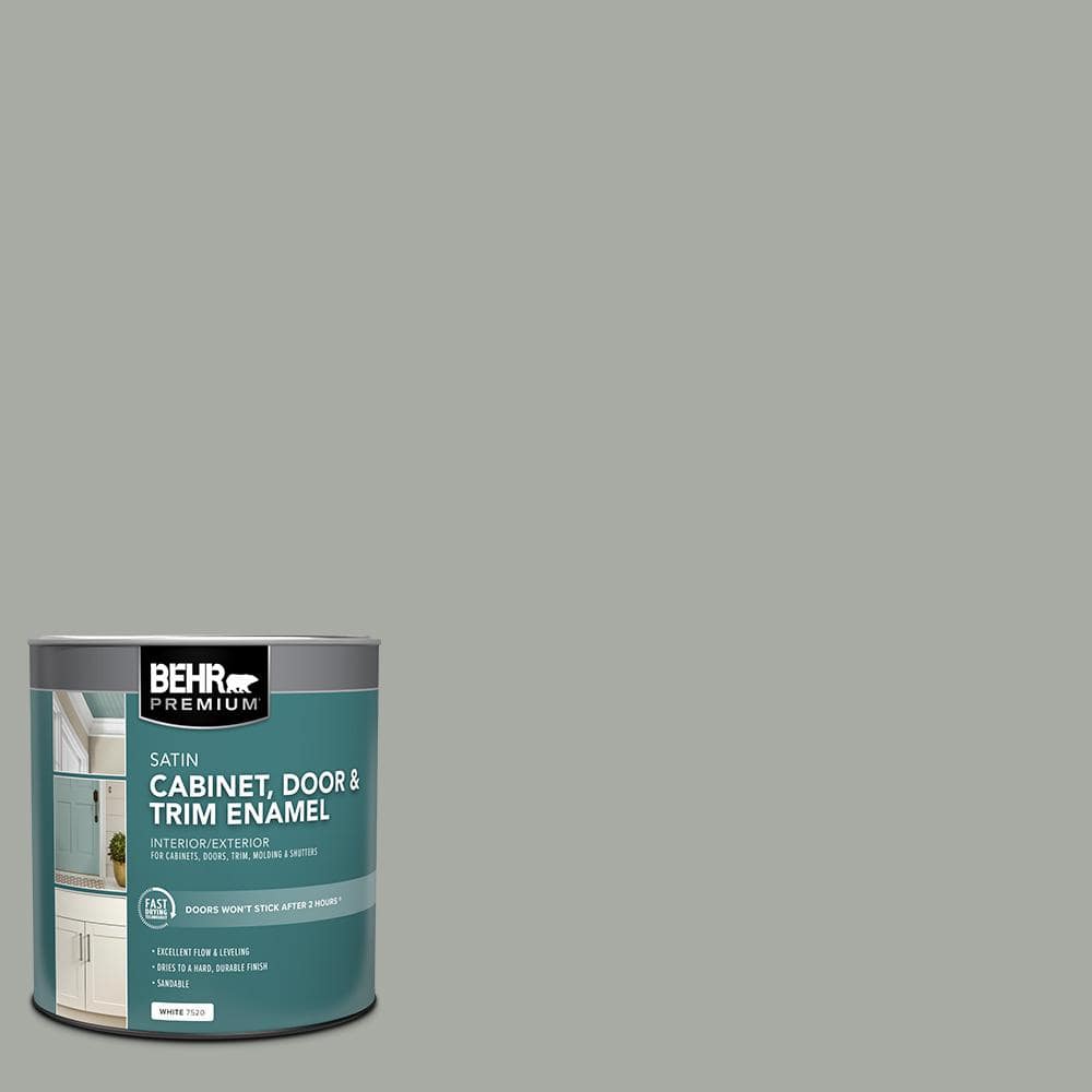 BEHR PREMIUM 1 qt. #PPU25-15 Flipper Satin Enamel Interior/Exterior ...