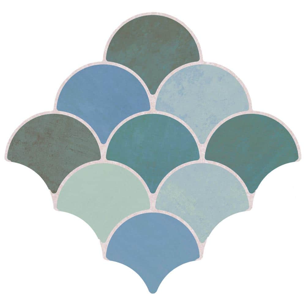 Merola Tile Scala Garden 6 in. x 6 in. Porcelain Floor and Wall Take ...