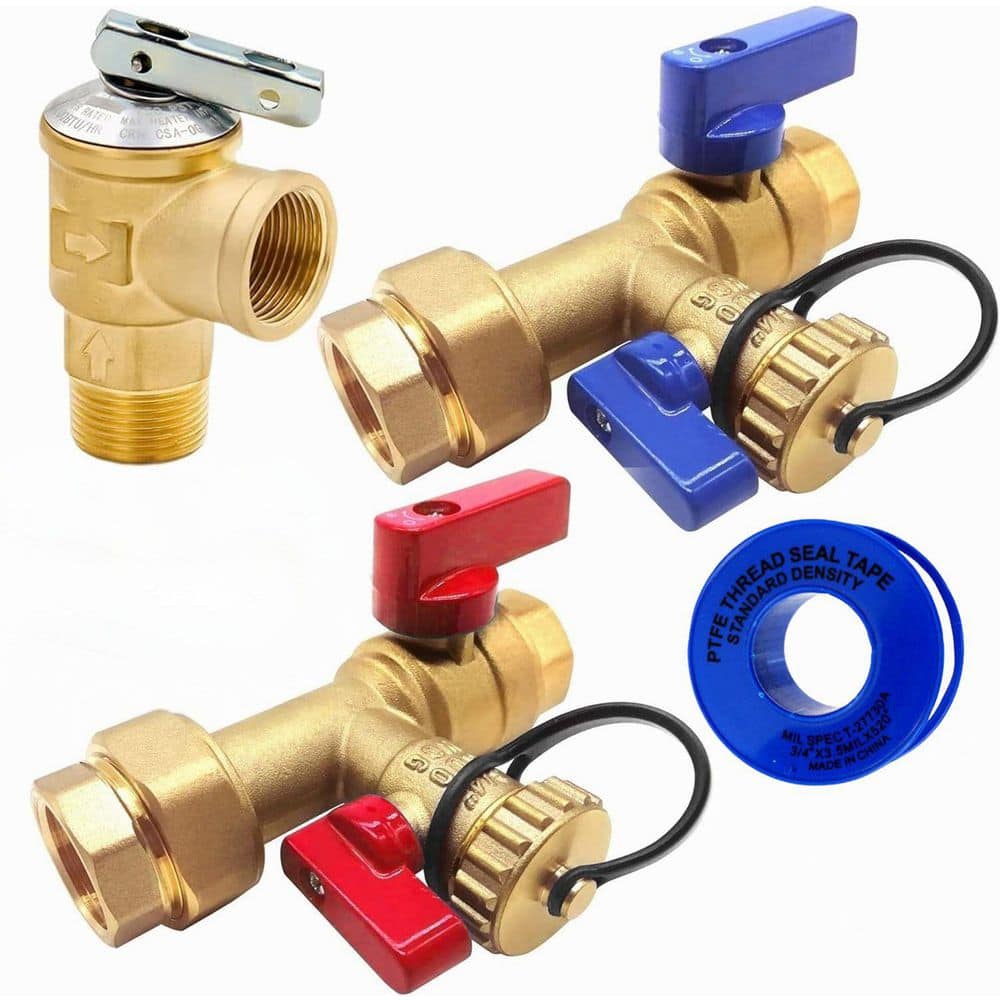 CMI inc 3/4 in. Tankless Water Heater Valves Installation Kit 3006 ...