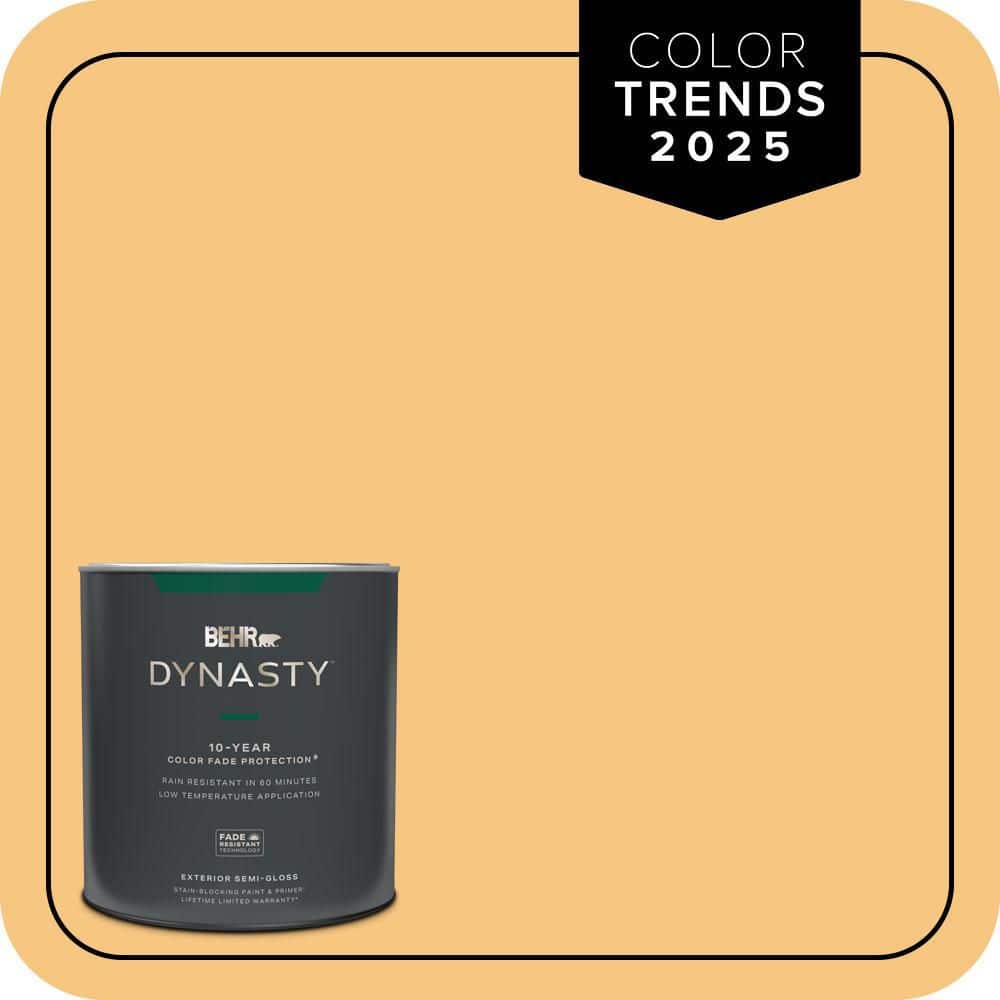 BEHR DYNASTY 1 qt. #PPU6-07 Jackfruit Semi-Gloss Enamel Exterior Stain ...