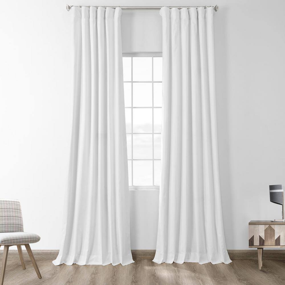 Exclusive Fabrics & Furnishings Warm Off-White Rod Pocket Blackout ...