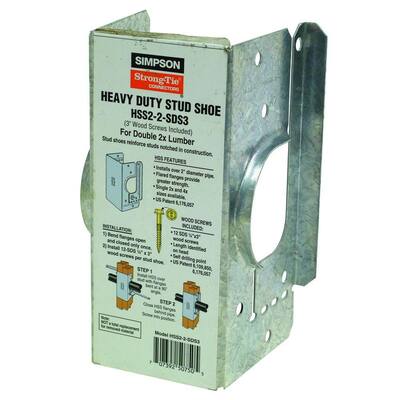 Simpson Strong-Tie SS 16-Gauge Galvanized Stud Shoe for Double 2x SS3
