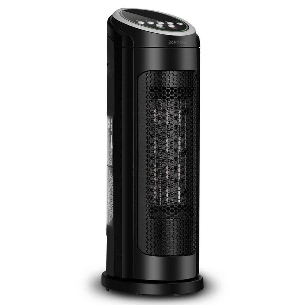 GIVIMO 1500 W 17 in. LED Portable Electric Oscillating Forced Air PTC ...