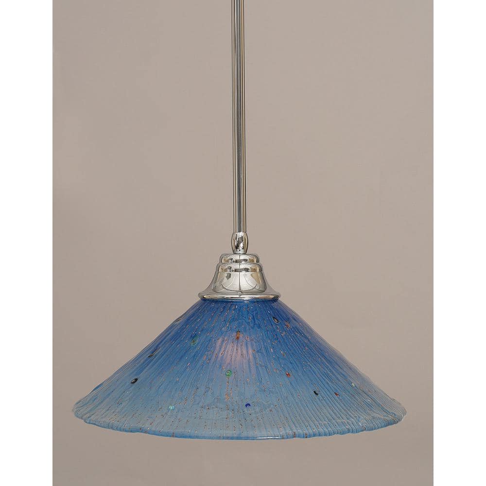 Lighting Theory Sparta 100-Watt 1-Light Chrome Bowl Mini Pendant Light ...