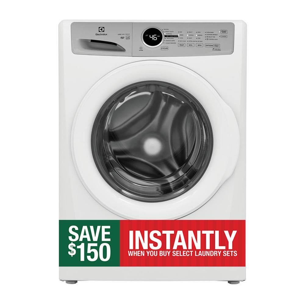 Electrolux 4.4 cu. ft. Front Load Washer with LuxCare in White ...