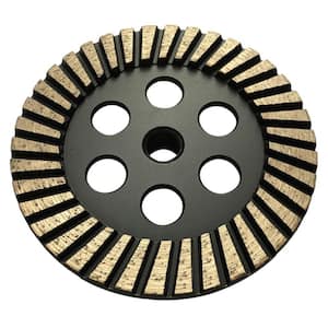 EDiamondTools 4 in. Granite or Concrete, Turbo Rim Diamond Blade ...
