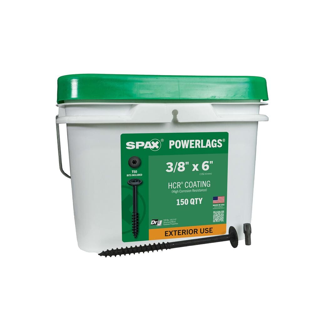 Reviews for SPAX 3/8 in. x 6 in. Exterior Washer Head Structural Wood ...