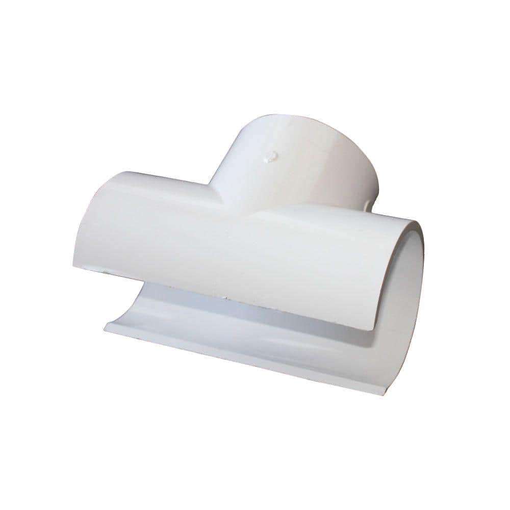 DURA 4 in. x 4 in. Schedule 40 PVC Snap Tee Snap x S 463-040 - The Home ...