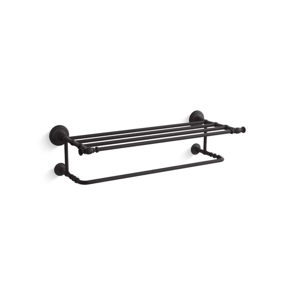 KOHLER Artifacts 24 in. Guest Towel Holder in Matte Black 72575-BL ...
