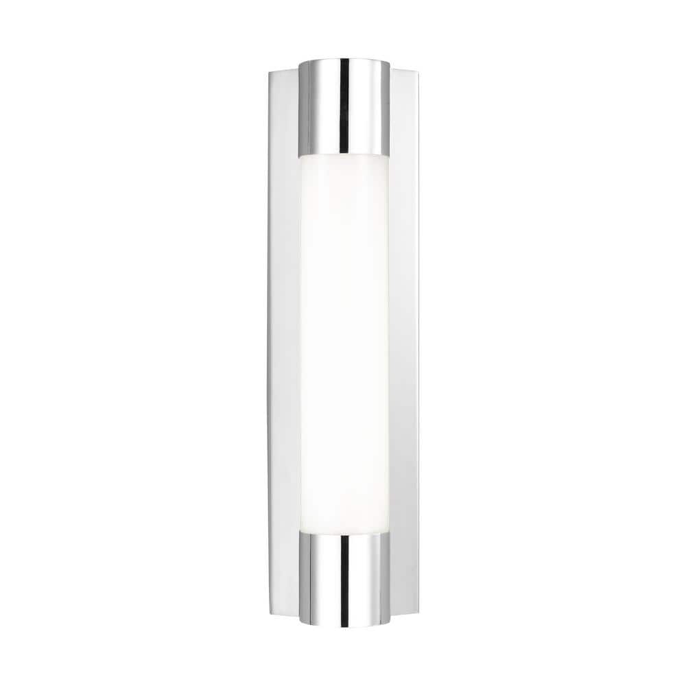 Generation Lighting Loring 5 in. W x 18 in. H 1-Light Chrome Dimmable ...