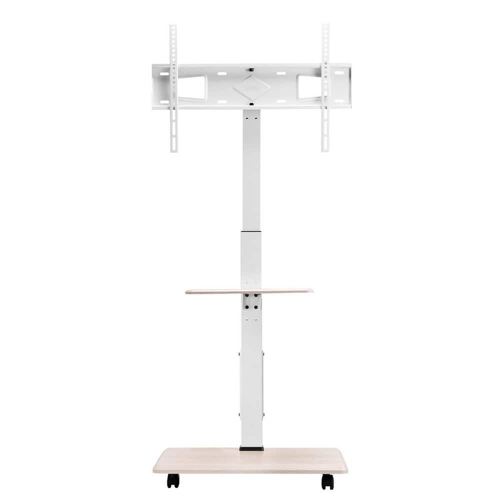 SKYSHALO Rolling TV Stand, Retractable Height Adjustable Wall Mount for ...