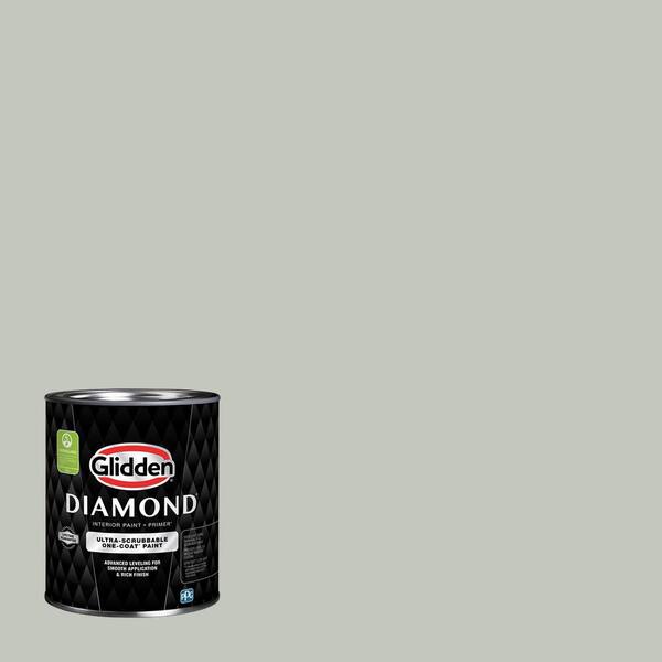 Glidden Diamond 1 qt. PPG1033-3 Silent Storm Eggshell Interior Paint ...