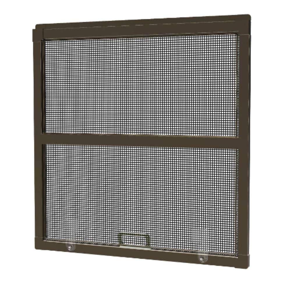 RITESCREEN 17.1875 in. x 45.25 in. Bronze Aluminum Replacement Window ...