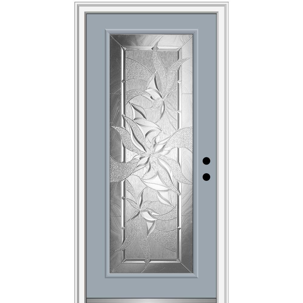 MMI Door 32 in. x 80 in. Impressions Left-Hand Inswing Full Lite ...