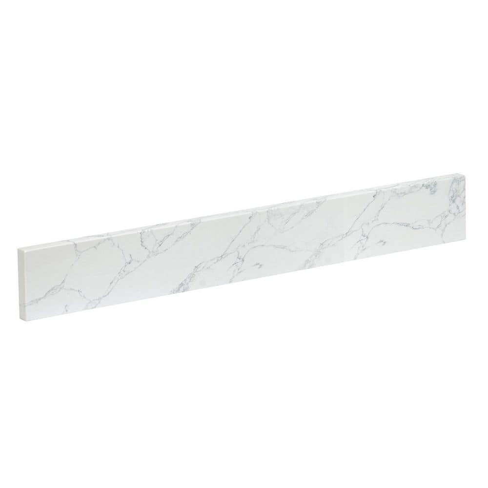 Altair Fondis 36 in. W Engineered Stone Vanity Backsplash in Grain ...