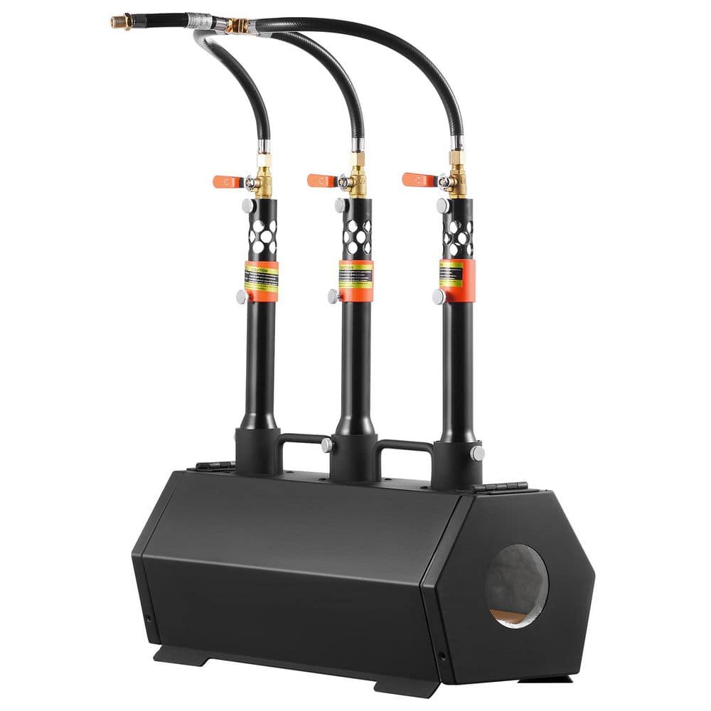 SKYSHALO Portable Propane Forge, 3-Burner Farrier Forge, 2600°F Tool ...