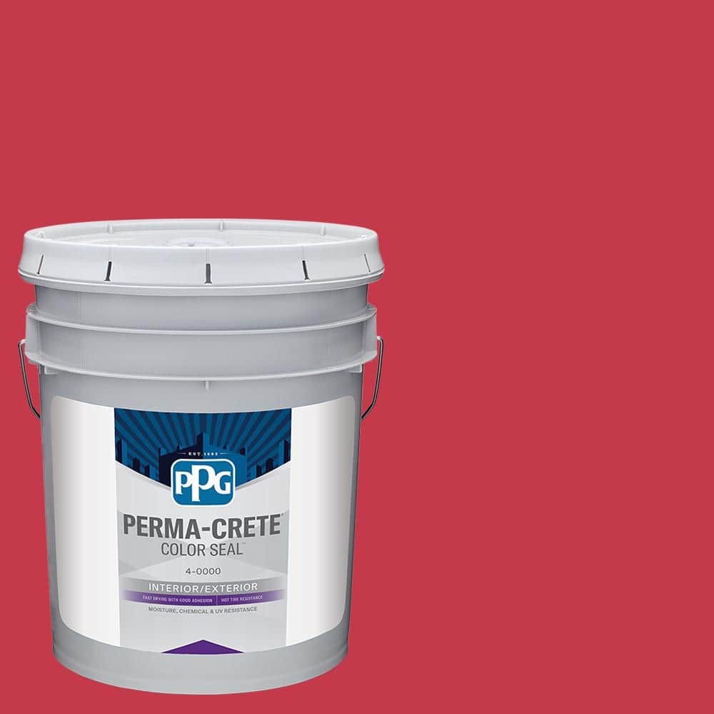 Perma-Crete Color Seal 5 gal. PPG1185-7 Calypso Berry Satin Interior ...