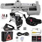VEVOR Electric Jack 5 T Electric Car Jack 12 Volt DC 11023 lbs. Scissor Jack with LED Flashlight ...