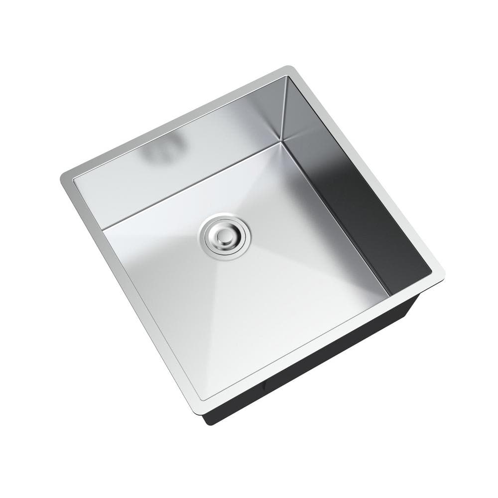 Maincraft Stainless Steel 17 in. Single Bowl Sink Undermount Handmade ...