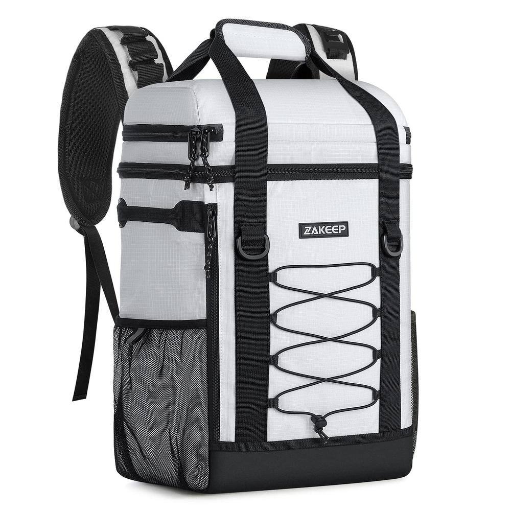 Angel Sar 35 qt. Black and White Food and Beverage Soft-Side Cooler ...