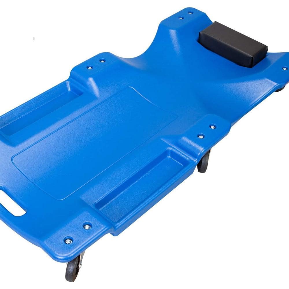 TCE 40 in. L Rolling Mechanic Shop Creeper with Adjustable Headrest ...