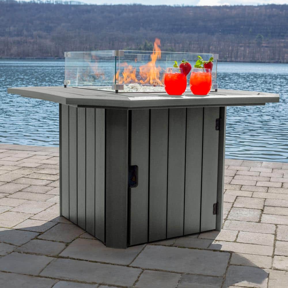 Highwood Oasis 40 in. Fire Pit Table AD-FIREPIT01-CGE - The Home Depot