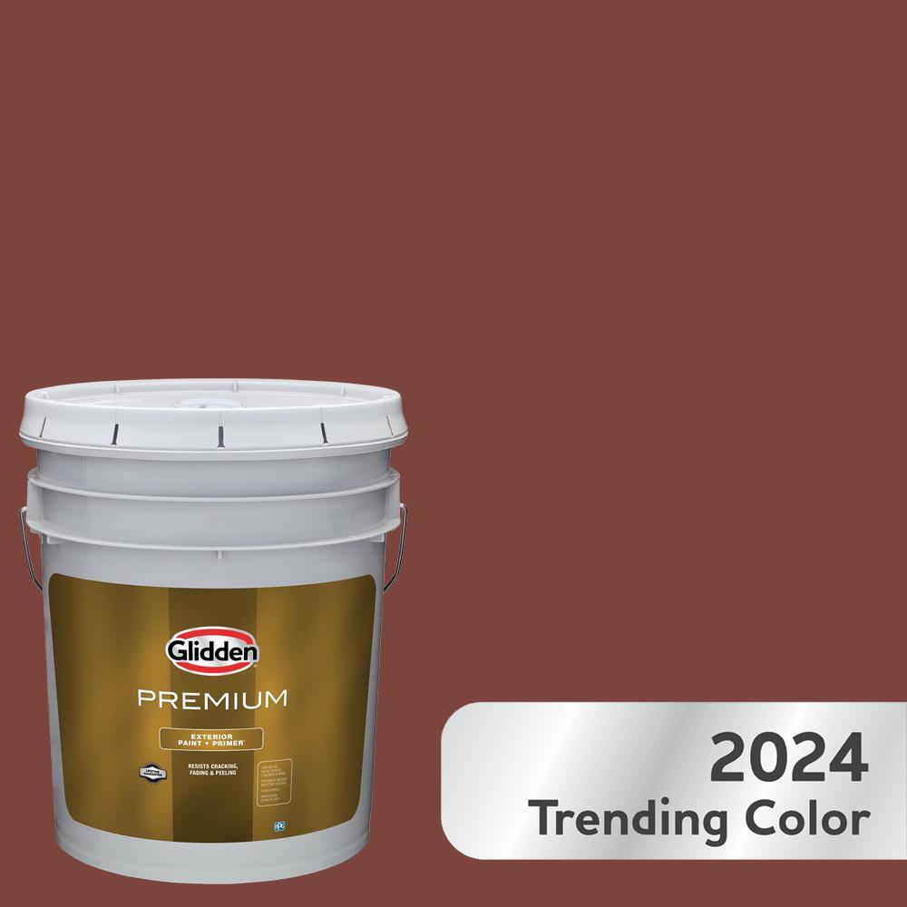 Glidden Premium 5-gal. Sweet Spiceberry PPG1059-7 Semi-Gloss Exterior ...
