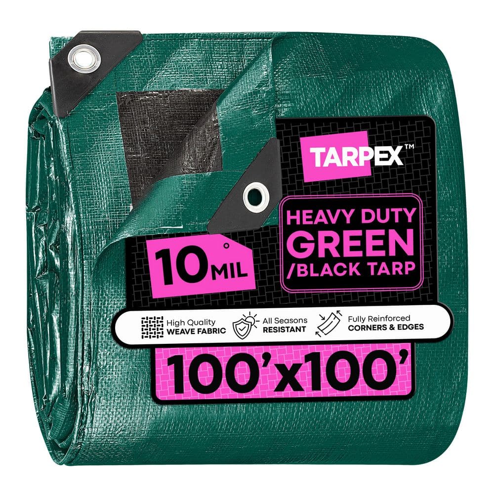 Reviews for Tarpex 10 Mil Heavy-Duty Poly Tarp 100 ft. x 100 ft ...