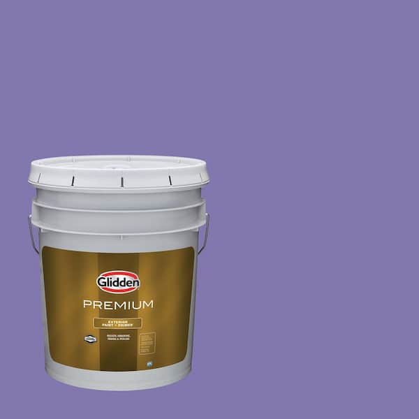 Glidden Premium 5 gal. PPG1247-6 Purple Rhapsody Flat Exterior Paint ...