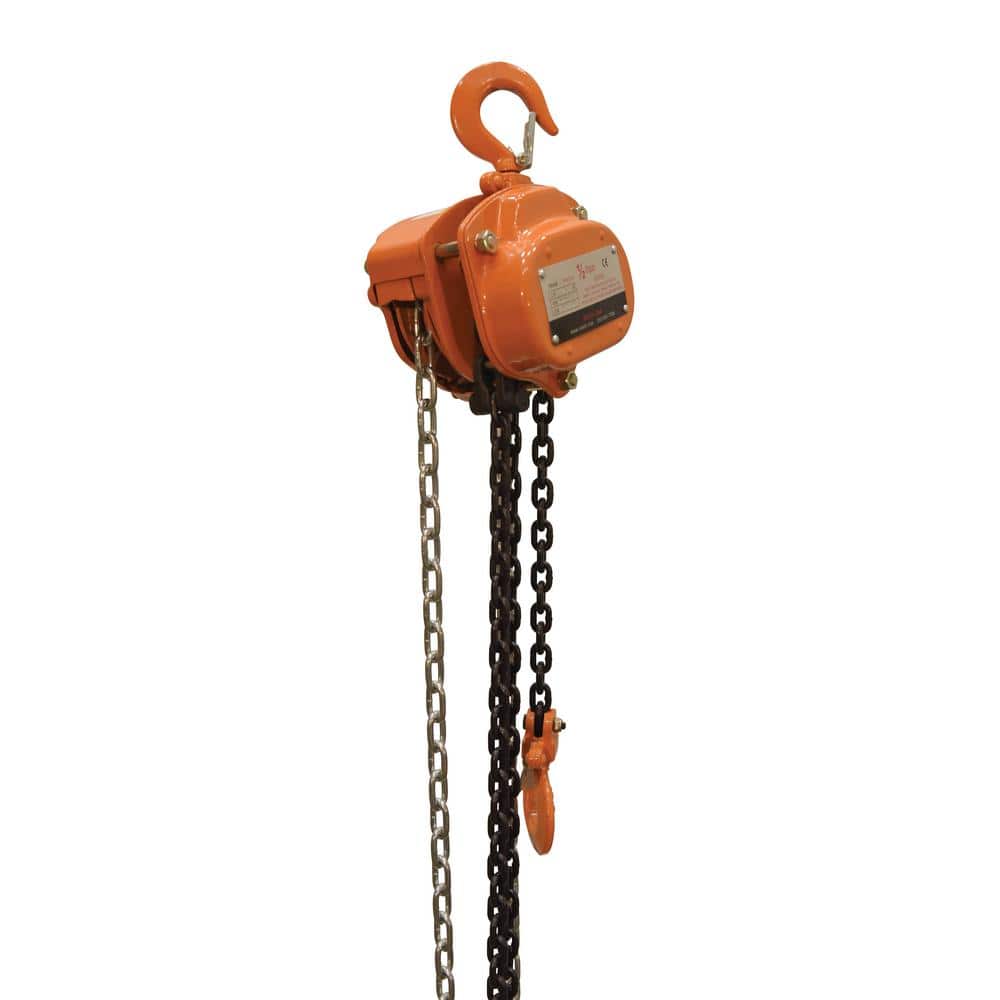 Vestil 1,000 lbs. Capacity 15 ft. Professional Chain Hoist PHCH-1-15 ...