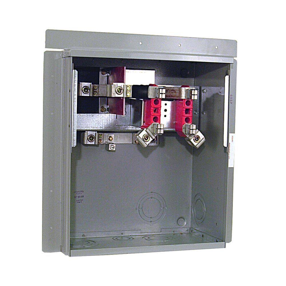 Milbank 200 Amp Ring-Type Underground 4 Terminal Side Wireway Meter ...