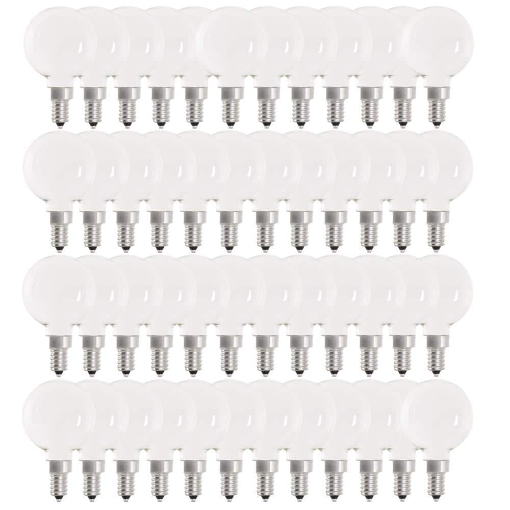 Feit Electric 40-Watt Equivalent G16.5 Globe Dimmable Filament White ...