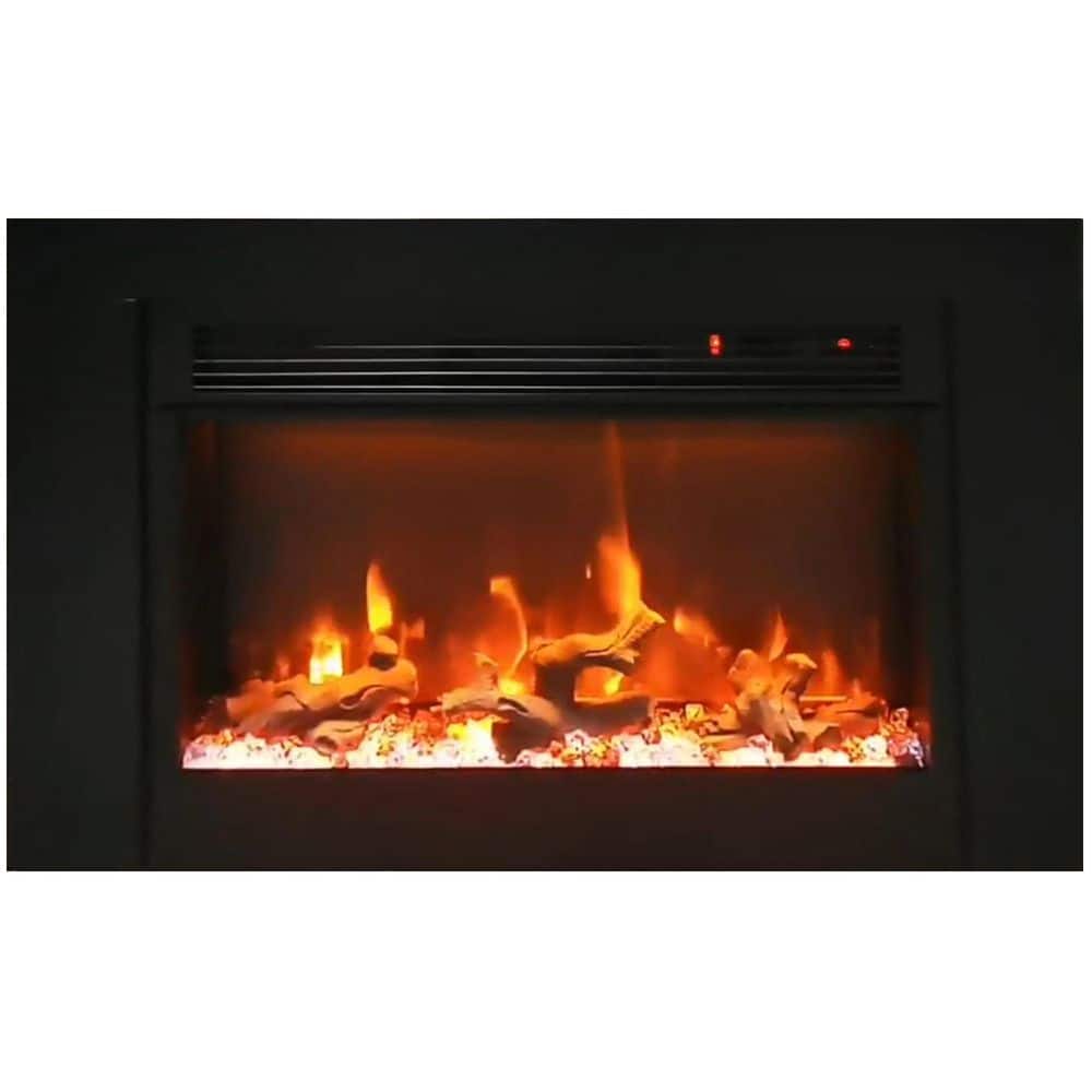 FP609RF 5000 BTU Electric Fireplace Insert with Fan Heater LED ...