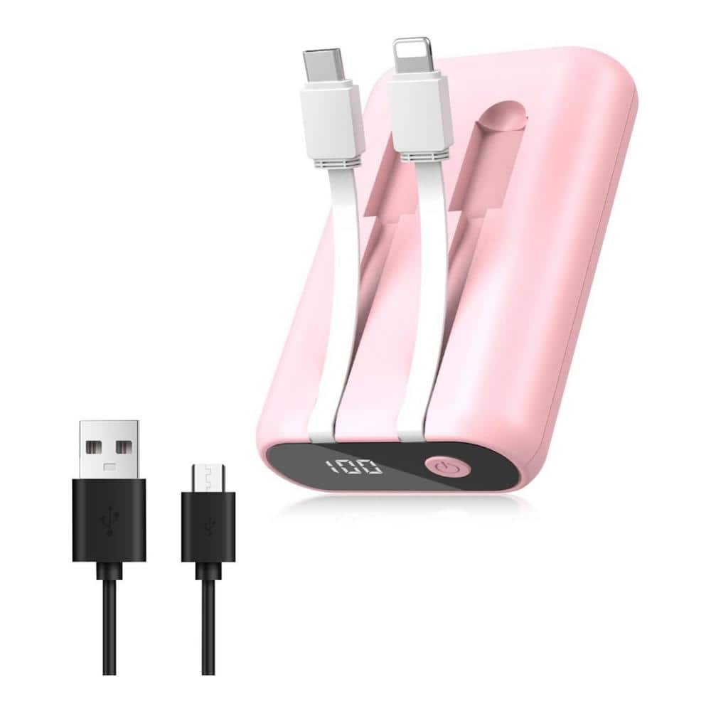 Yichuhaoxi Portable Power Bank with Built-in Cables, LED Display, Fast ...